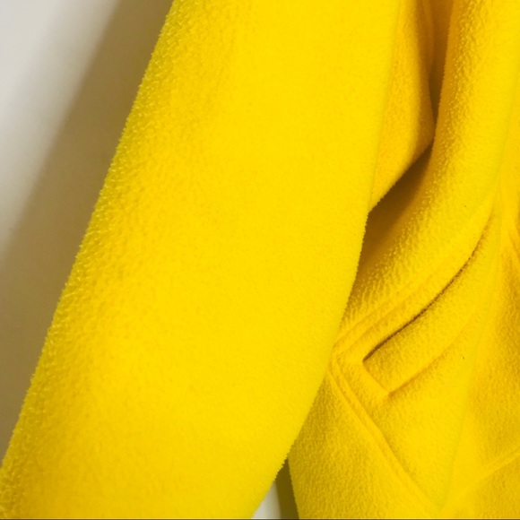 Vintage | Jackets & Coats | Vintage Retro 9s Yellow Fleece Bomber ...
